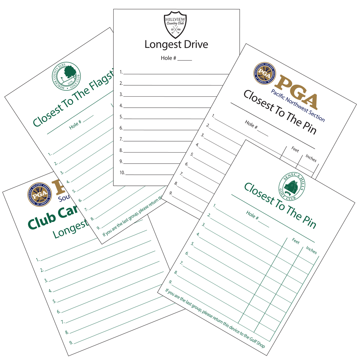 Vinyl Sheet Packs – PTE Golf, LLC